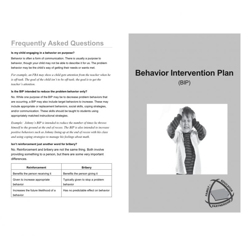 Behavior Intervention Plan Booklet (FEP Main) – Creative Services E-Store