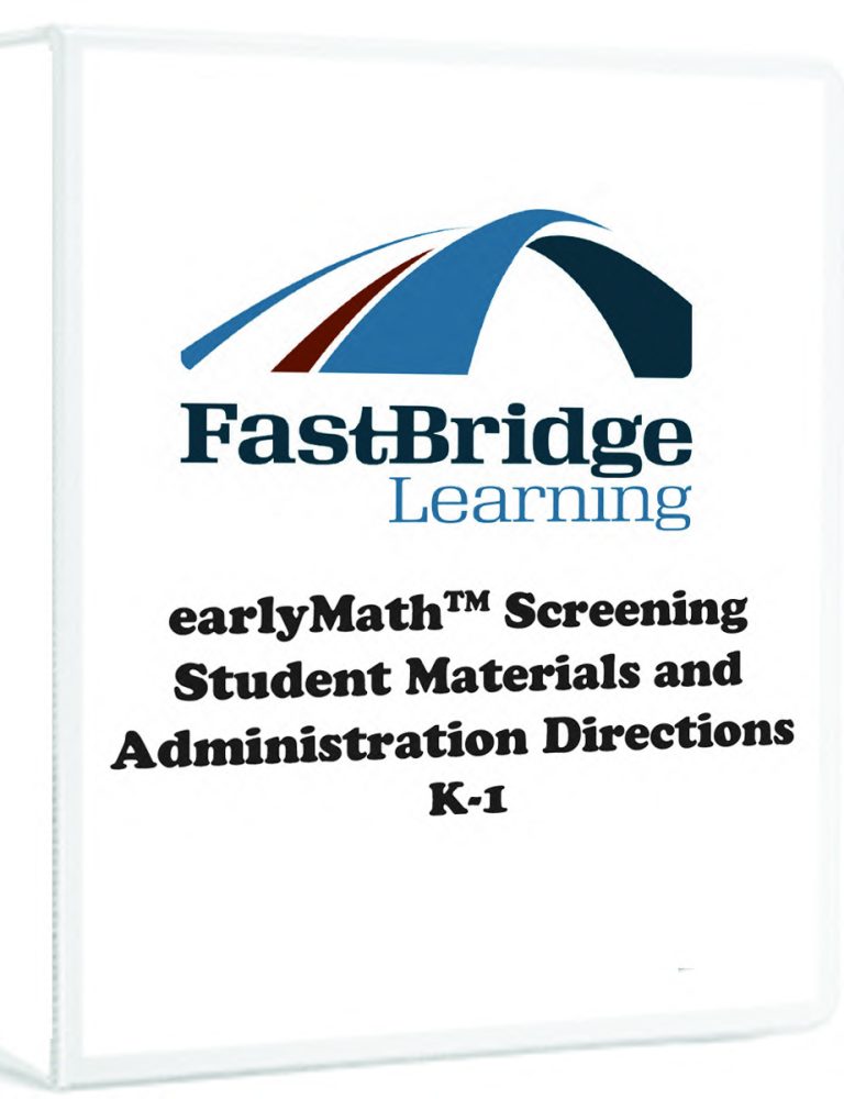 FASTBridge Math Assessment Screening Binders – Creative Services E-Store