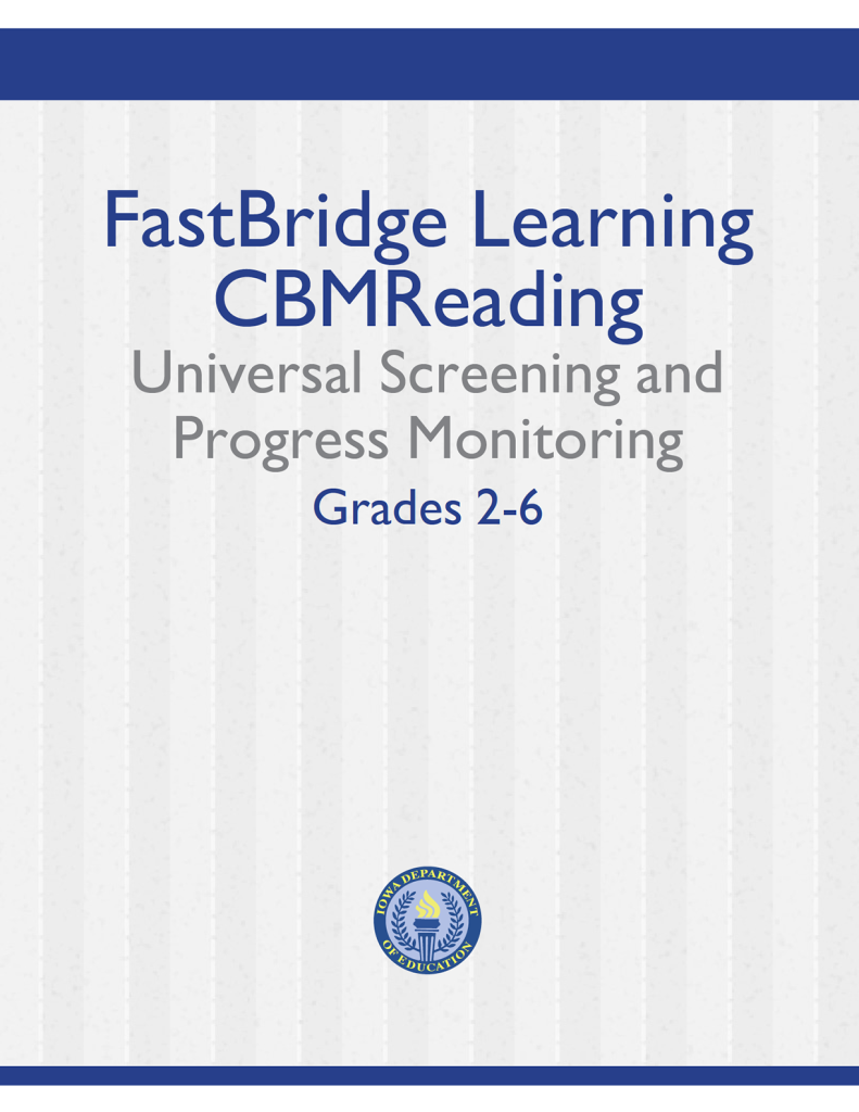 FASTBridge Literacy Assessment Binders – Creative Services E-Store